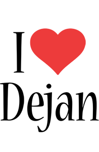 Dejan Logo | Name Logo Generator - I Love, Love Heart, Boots, Friday ...