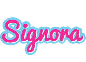 Signora Logo | Name Logo Generator - Popstar, Love Panda, Cartoon ...