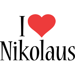 Nikolaus Logo | Name Logo Generator - I Love, Love Heart, Boots, Friday ...